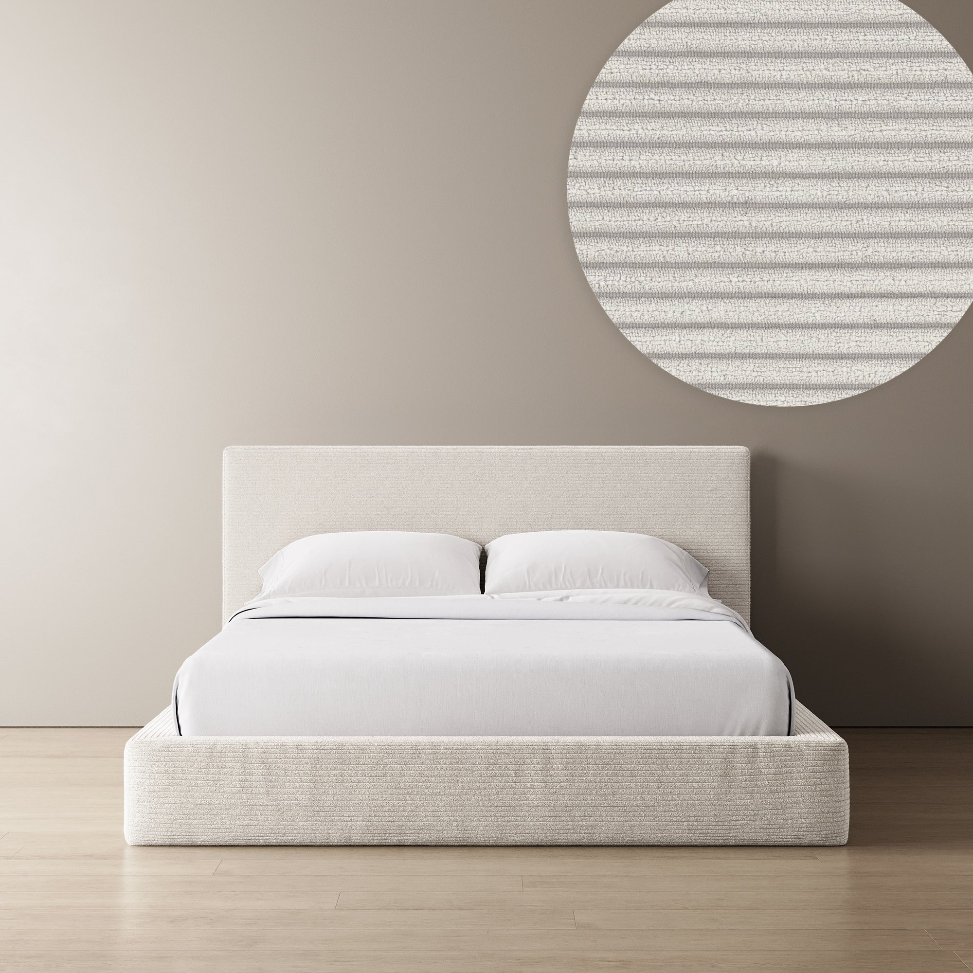 Marshmallow Original Bed Cover - Ribbed Velvet in Oatmeal