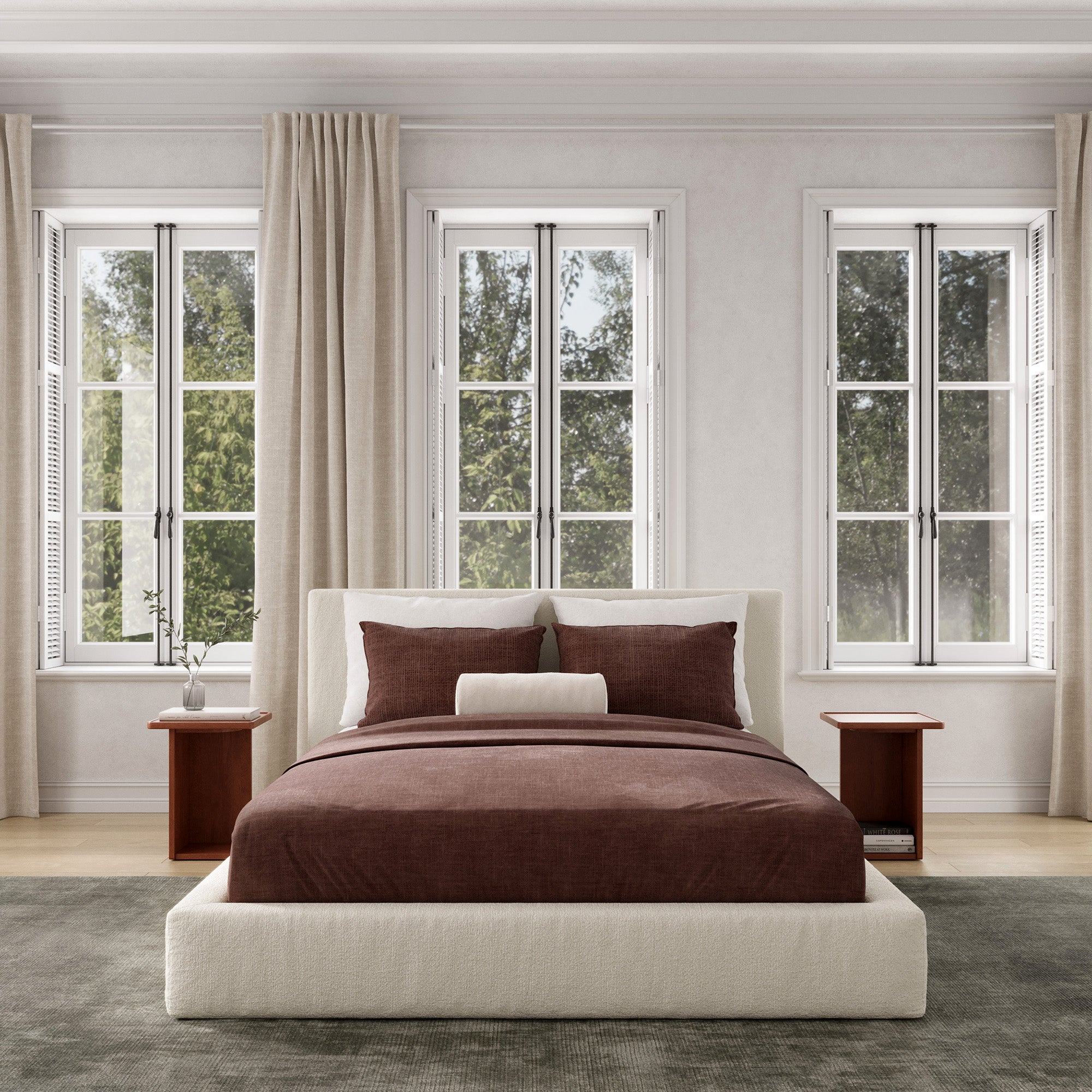 Marshmallow Bed Frame Original in Off-White - No more bruised shins.