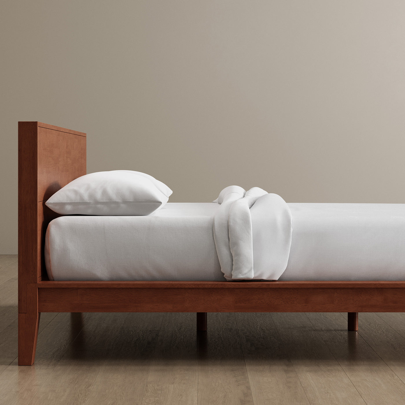 The Connect Bed Frame in Walnut - Sustainably Made & Timeless Design