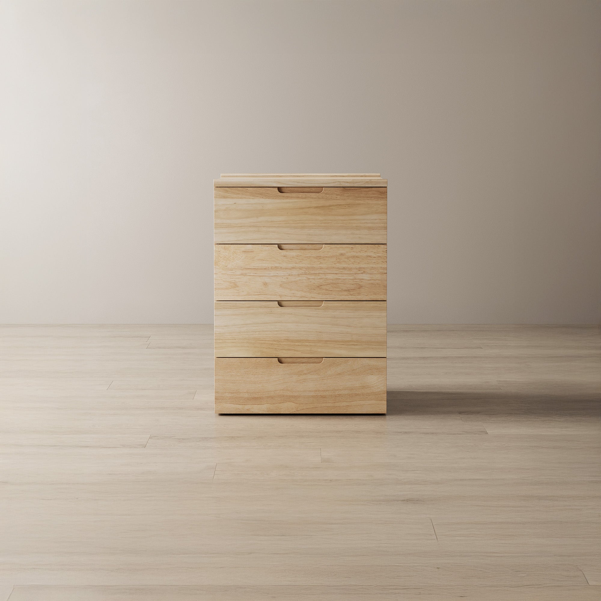 Connect Dresser 4x1 in Natural - Tallboy Storage. Pre-Assembled Drawers.