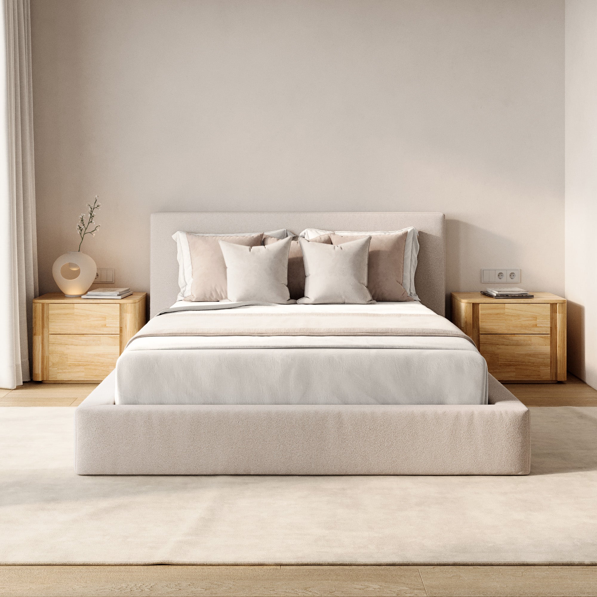 Best Seller - Marshmallow Bed Frame Original in Buttercream | No Toe Stubs