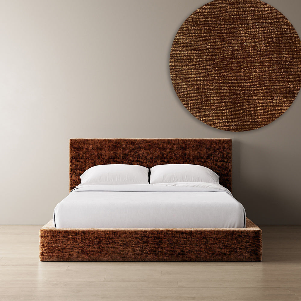 Marshmallow Original Bed Cover - Textured Chenille in Caramel