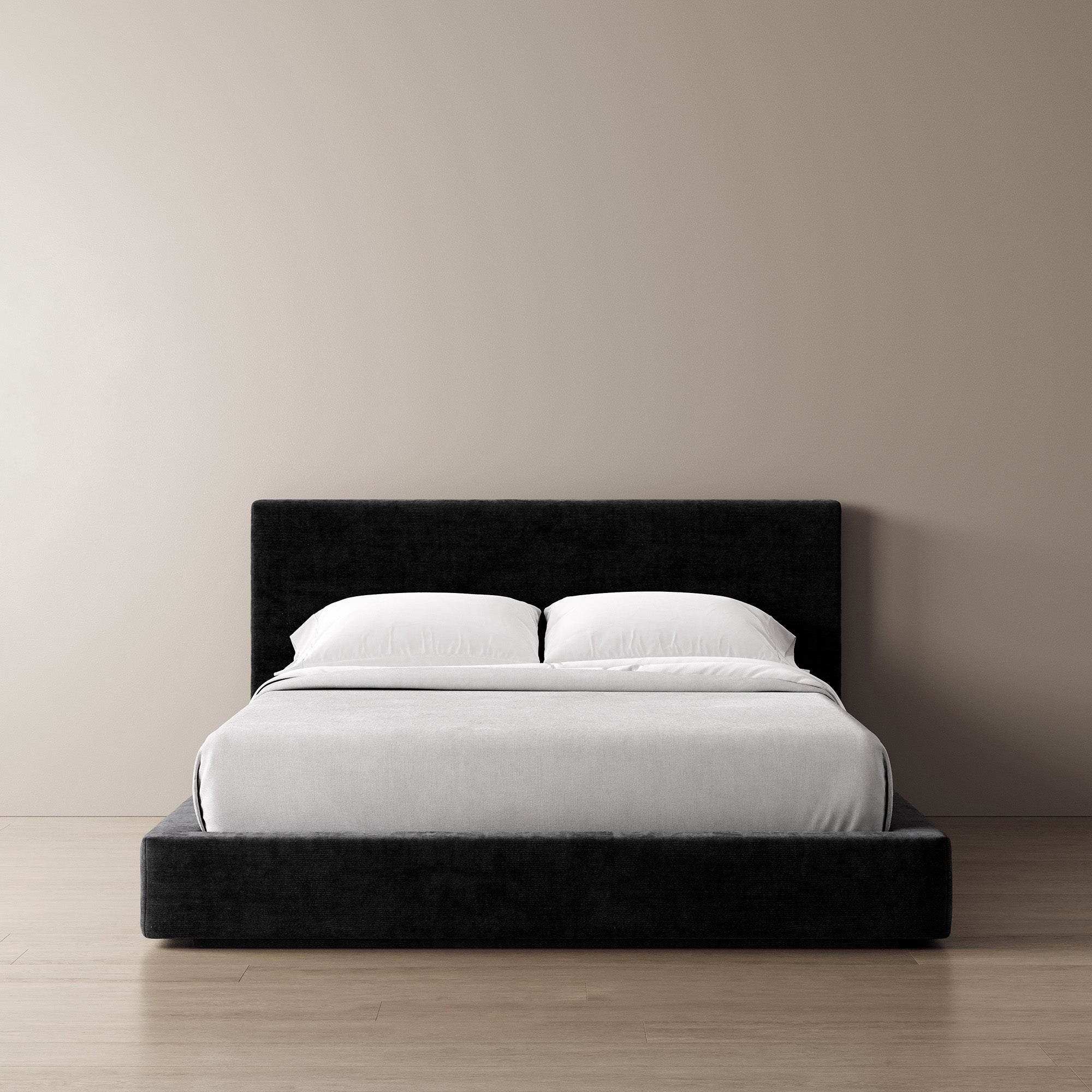 Floating Marshmallow Bed Frame Original in Black by Ineshi