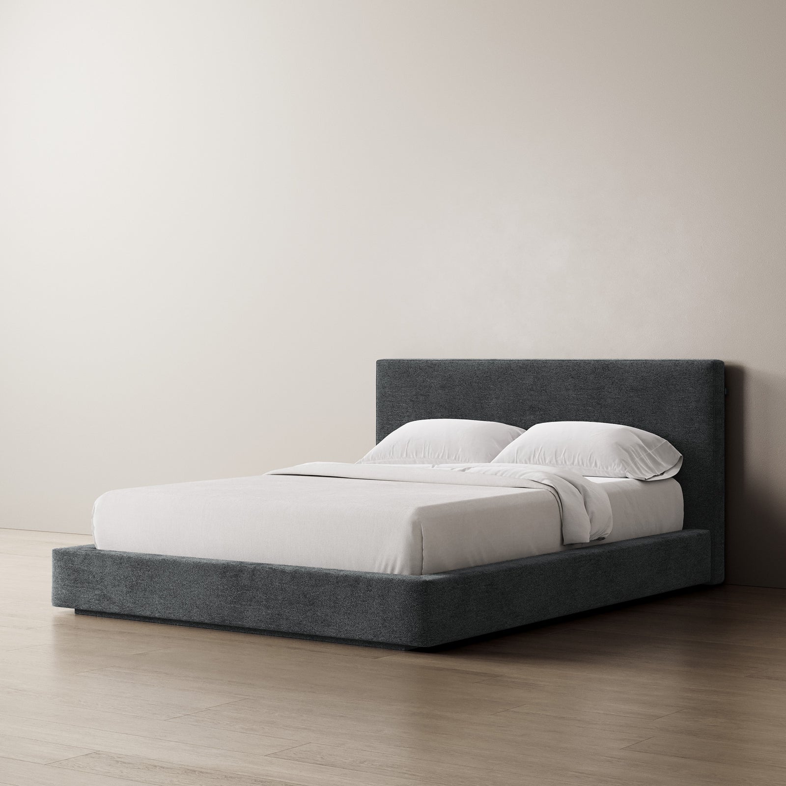 Floating Marshmallow Bed Frame Original in Earl Grey by Ineshi