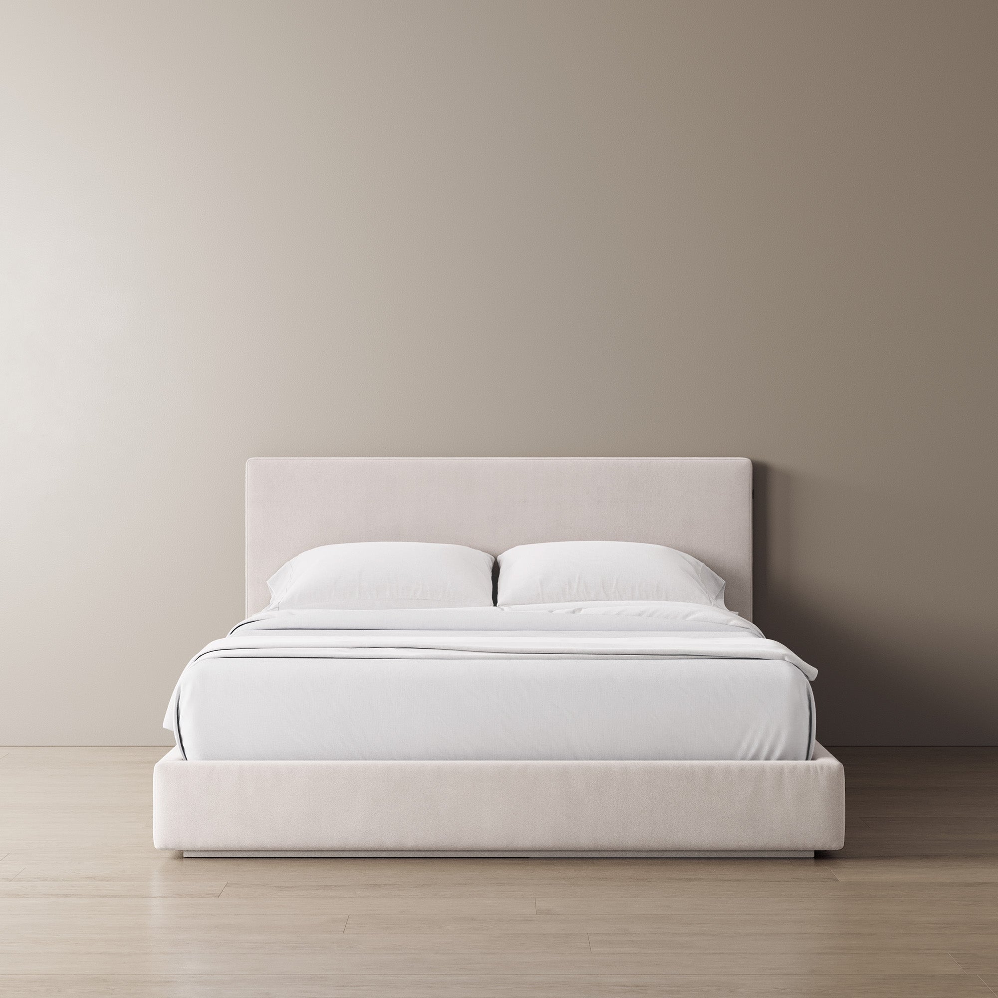Floating Marshmallow Bed Frame Slim in Buttercream