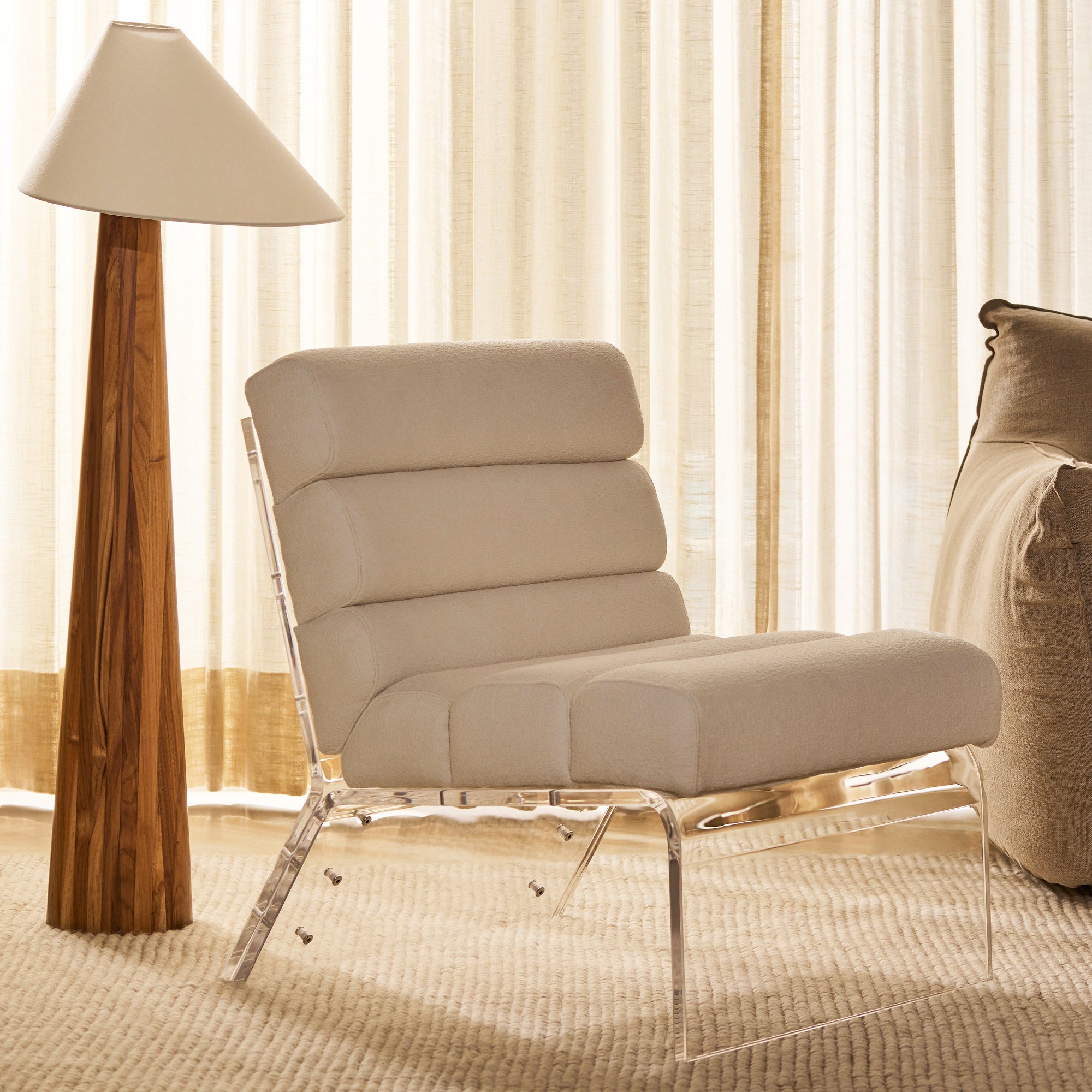 Lumi Accent Chair - A Sculptural and Plush Statement Chair